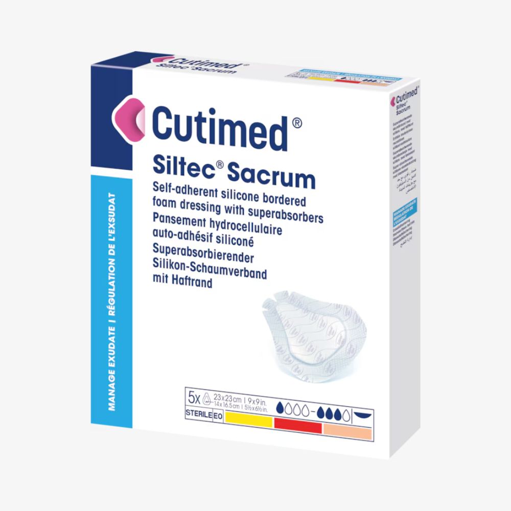 Cutimed Siltec Sacrum - Foam Sterile Dressing with Silicone Adhesive B ...