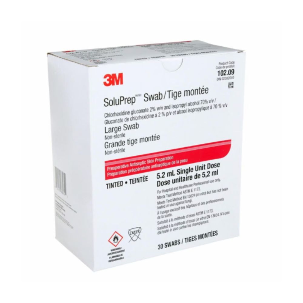 3M SoluPrep I.V. Maxi Swabstick - Box of 30 | United Canada Inc.