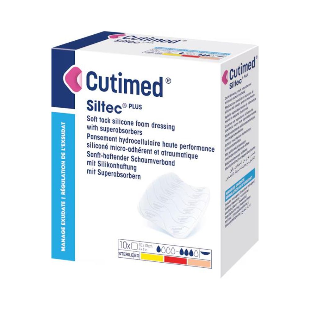 Cutimed Siltec PLUS - Foam Dressing with SoftTack Silicone Sterile Lay ...