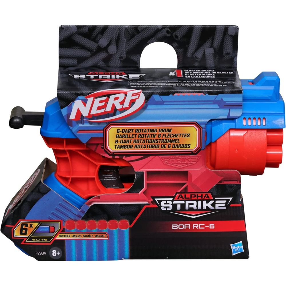 Nerf Alpha Strike Claw QS-6 Blaster y Official Nerf Elite Foam Darts ...