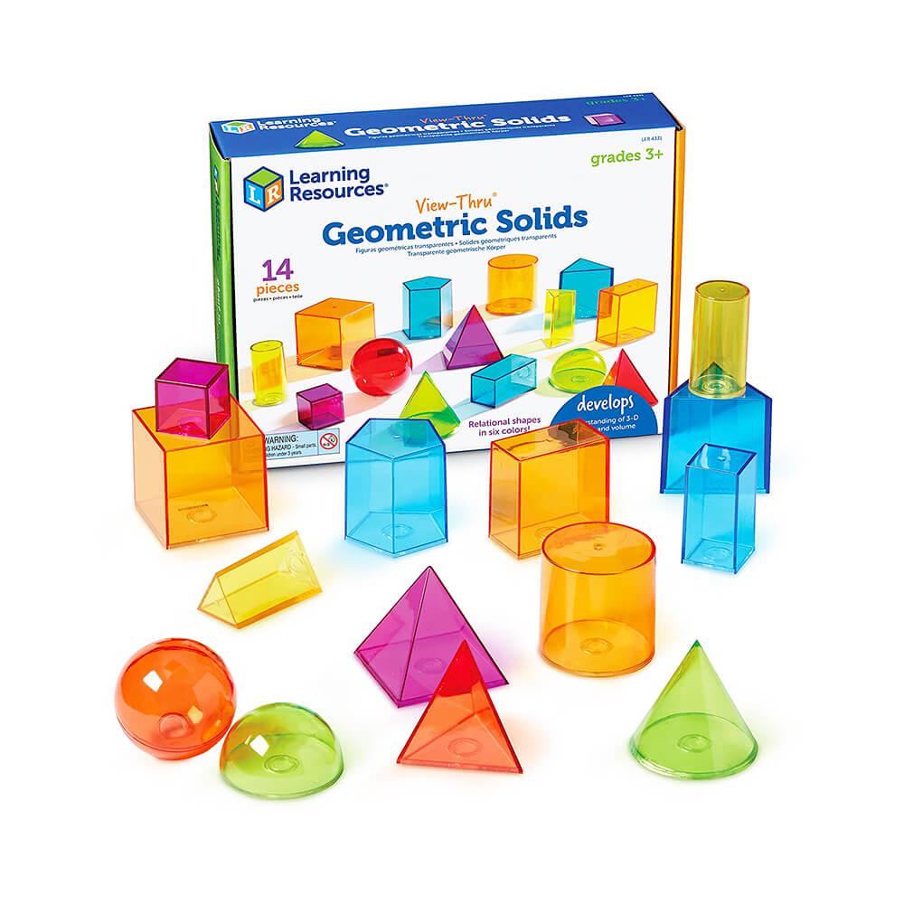 Learning Resources: View-Thru Geometric Solids | United Canada Inc.